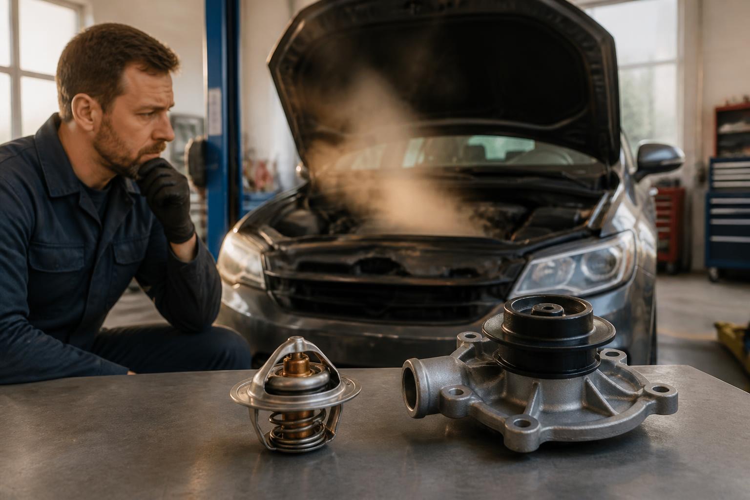 Thermostat, Water Pump, and Overheating: Diagnosis and Repair - Wheels ...